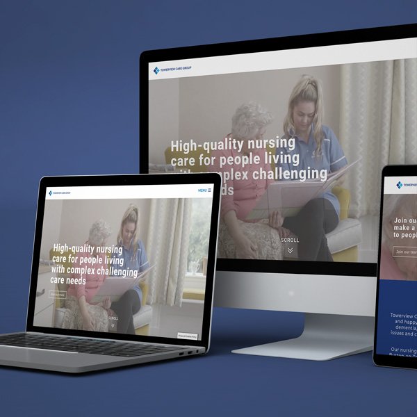 Towerview Care - website design for care homes